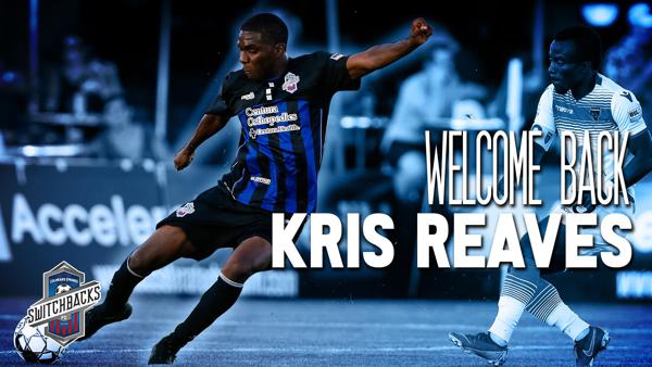 Colorado Springs Switchbacks FC Re-Sign Kris Reaves - Colorado Springs ...